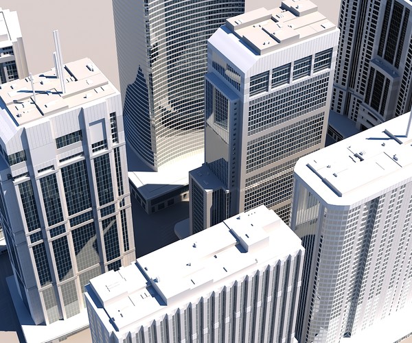 ArtStation - Modern City Skyscraper Kit | Resources