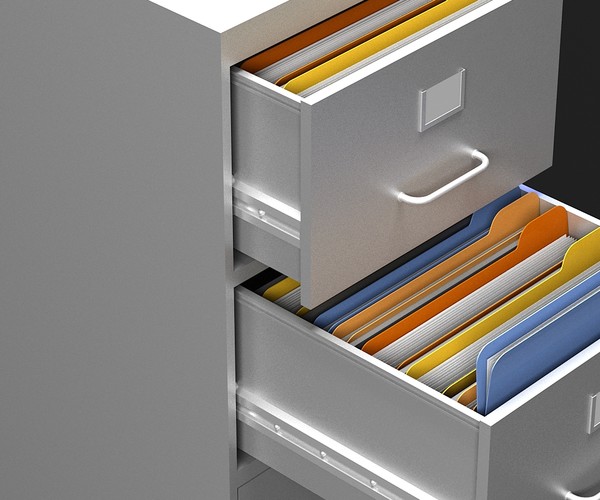 ArtStation - 3D Filing Cabinet | Resources