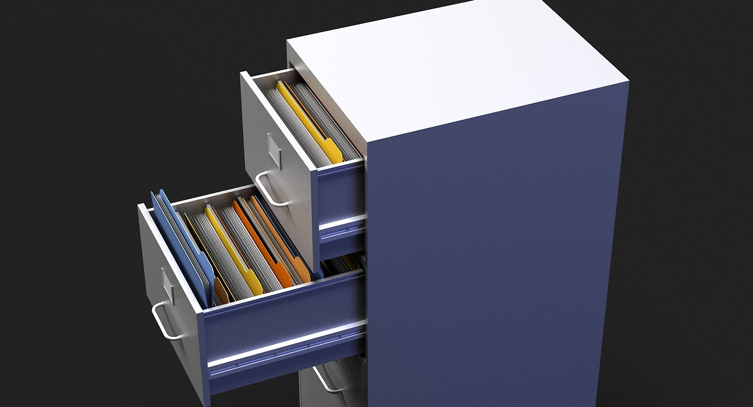 ArtStation - 3D Filing Cabinet | Resources