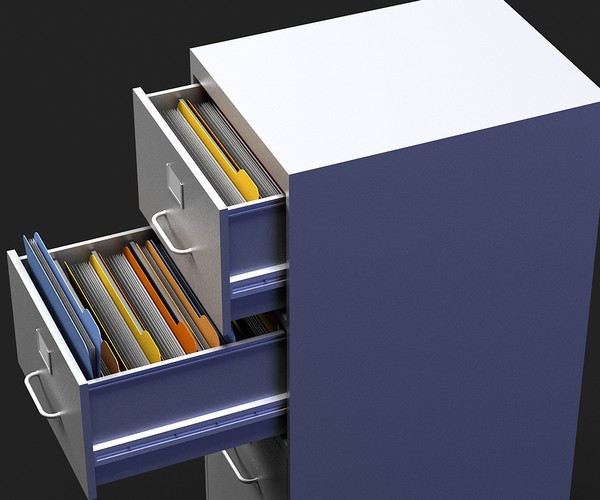 ArtStation - 3D Filing Cabinet | Resources