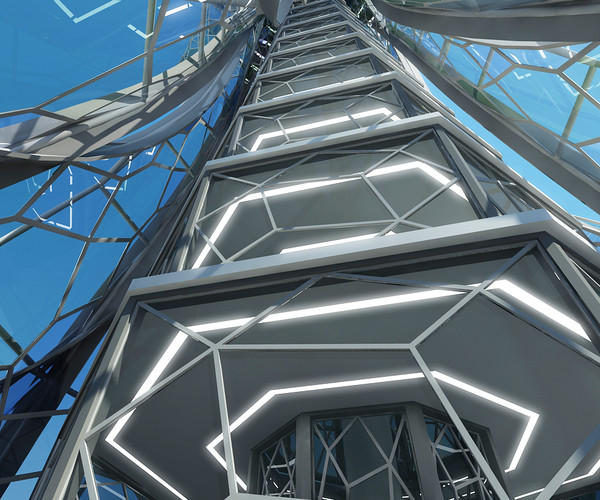 ArtStation - Futuristic Skyscraper | Resources