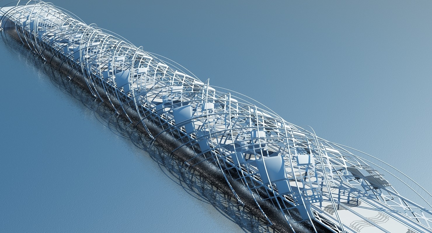 ArtStation - Futuristic Suspension Bridge 2 HD | Resources