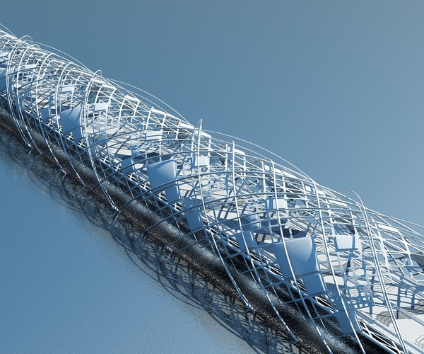 ArtStation - Futuristic Suspension Bridge 2 HD | Resources