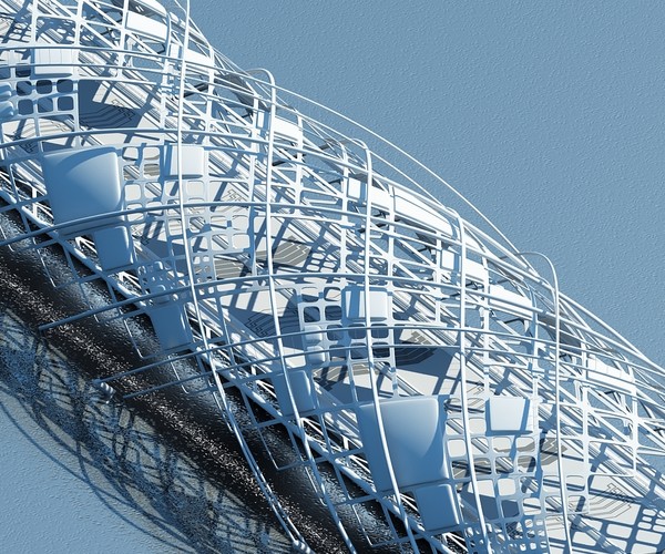 ArtStation - Futuristic Suspension Bridge 2 HD | Resources