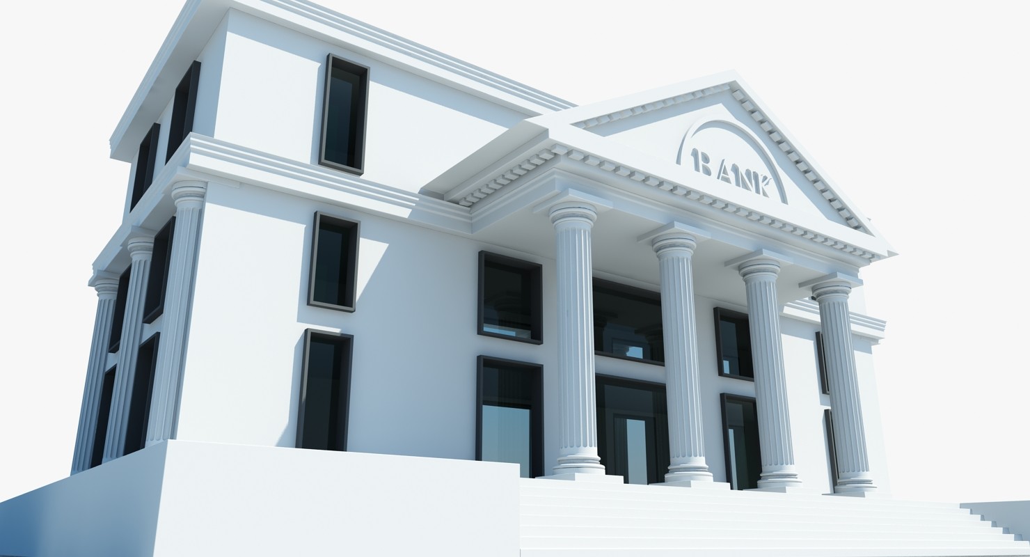 ArtStation - Bank Building 3D Model | Resources