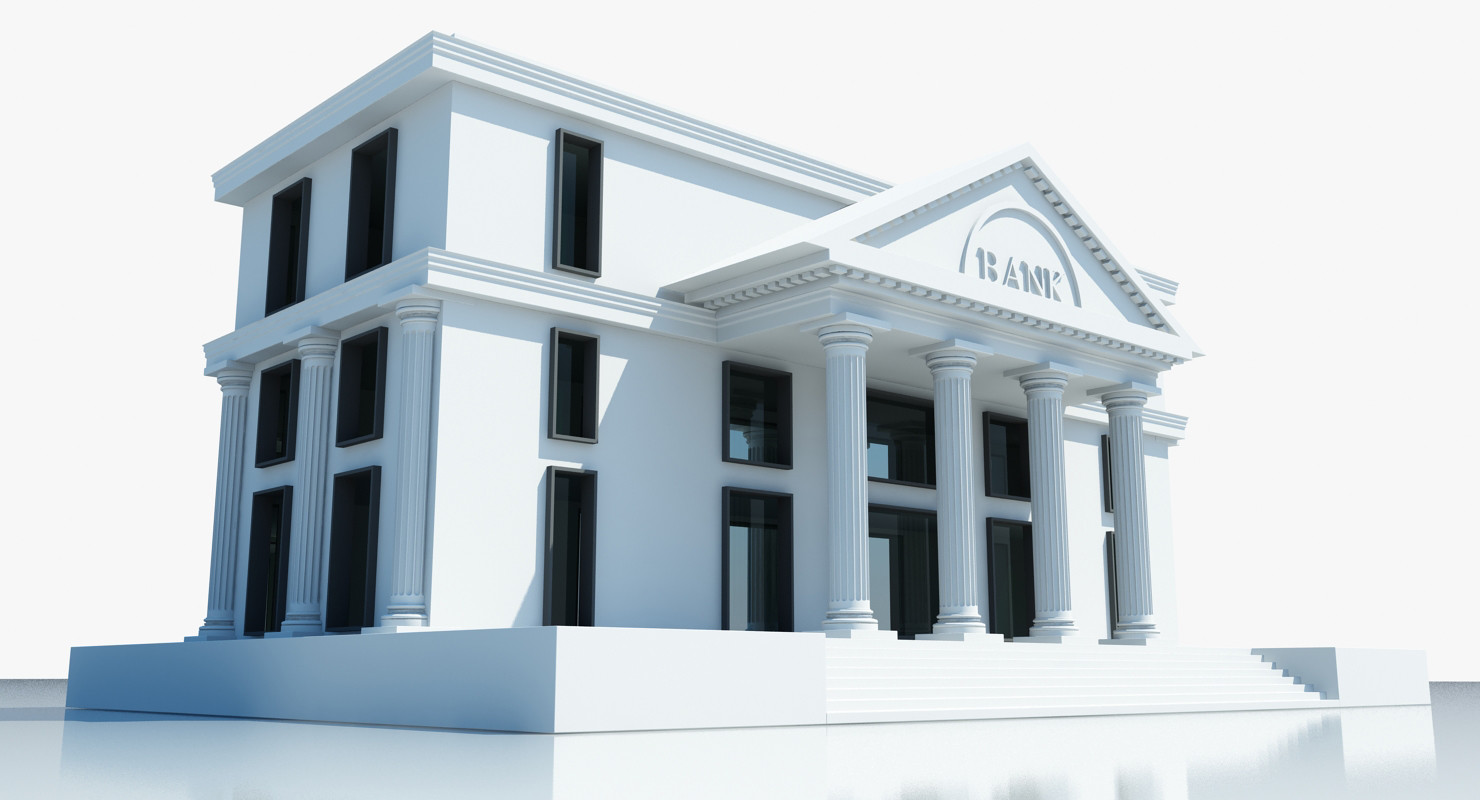 ArtStation - Bank Building 3D Model | Resources