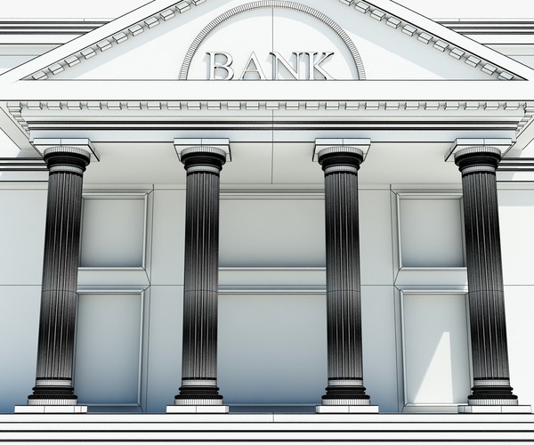 ArtStation - Bank Building 3D Model | Resources