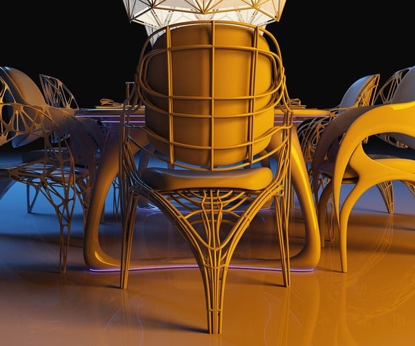 ArtStation - Futuristic Dining Set | Resources