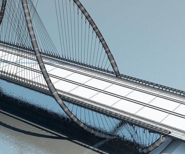 ArtStation - Futuristic Suspension Bridge 1 HD | Resources