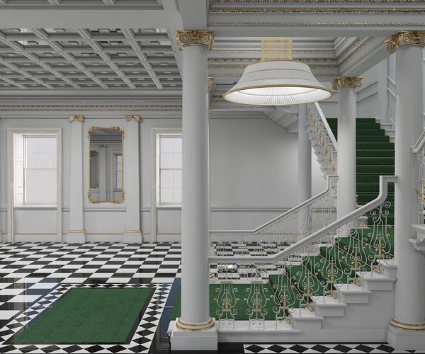 ArtStation - Grand Hall Entrance Staircase | Resources