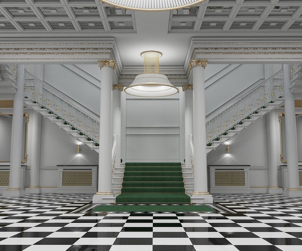 ArtStation - Grand Hall Entrance Staircase | Resources