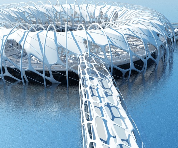 ArtStation - Futuristic Architectural Structure 17 | Resources