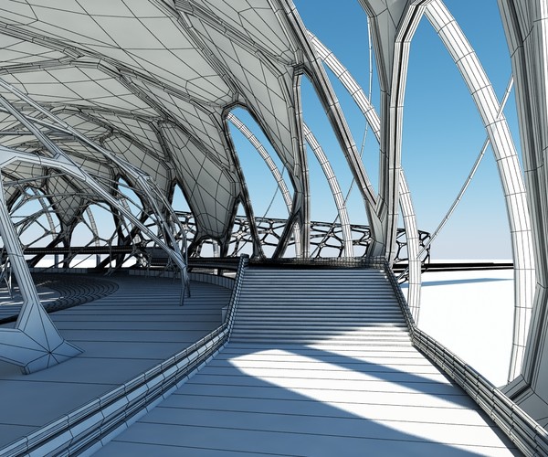 ArtStation - Futuristic Architectural Structure 17 | Resources