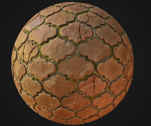 ArtStation - Substance Designer - Marble and Terracota tiles material ...