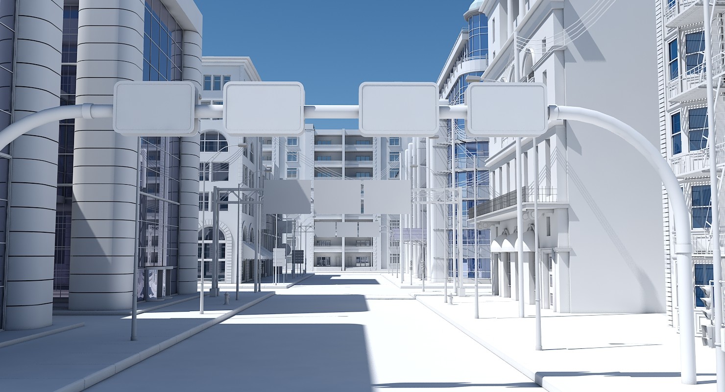 ArtStation - HD City Street Scene | Resources