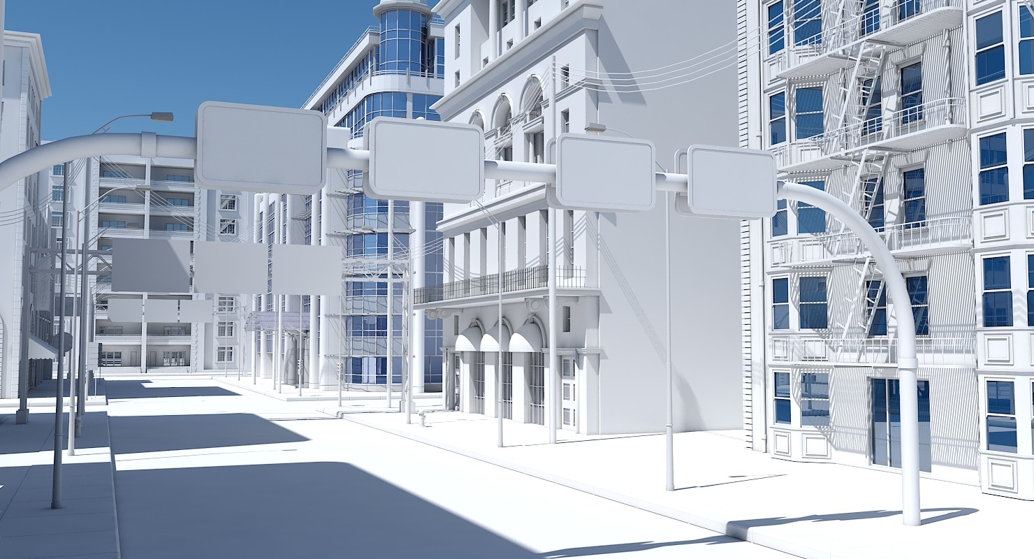 ArtStation - HD City Street Scene | Resources