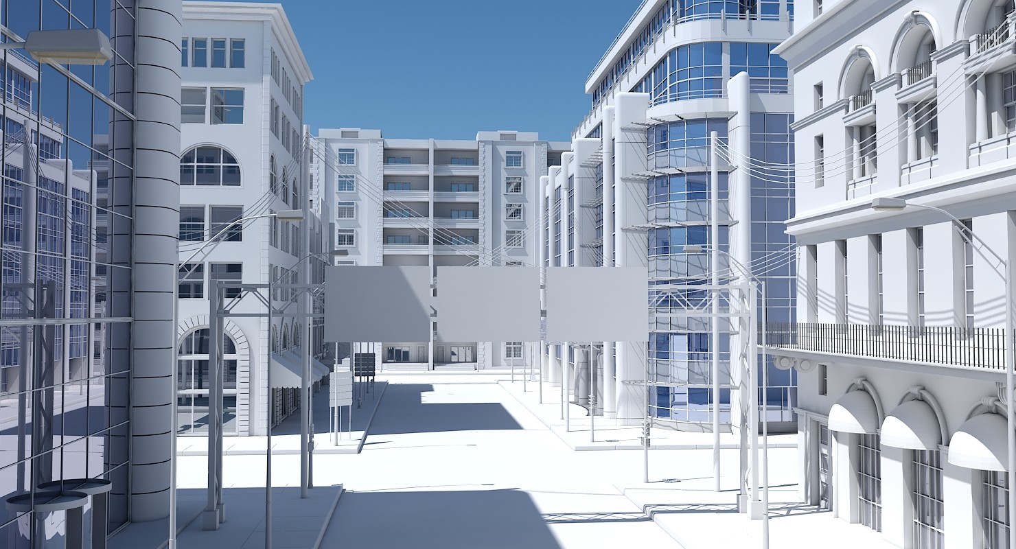 ArtStation - HD City Street Scene | Resources