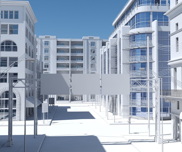 ArtStation - HD City Street Scene | Resources