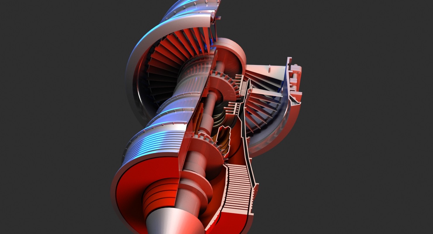 ArtStation - Jet Engine 3D Model | Resources