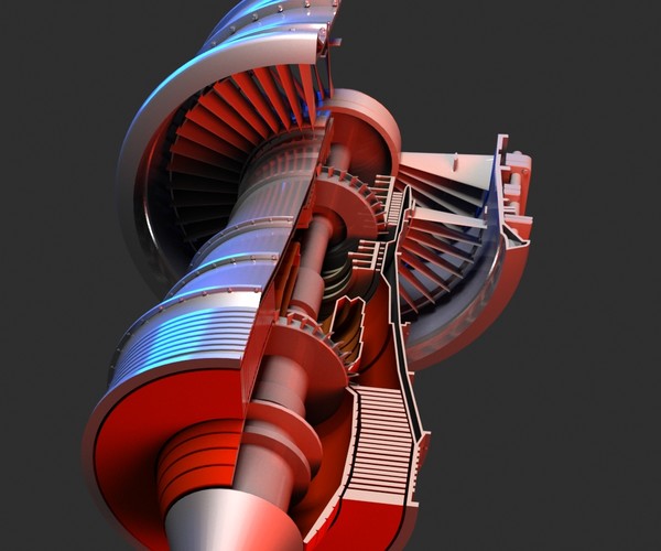 ArtStation - Jet Engine 3D Model | Resources