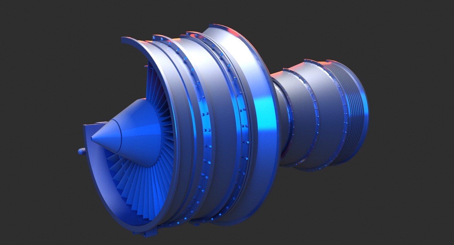 ArtStation - Jet Engine 3D Model | Resources