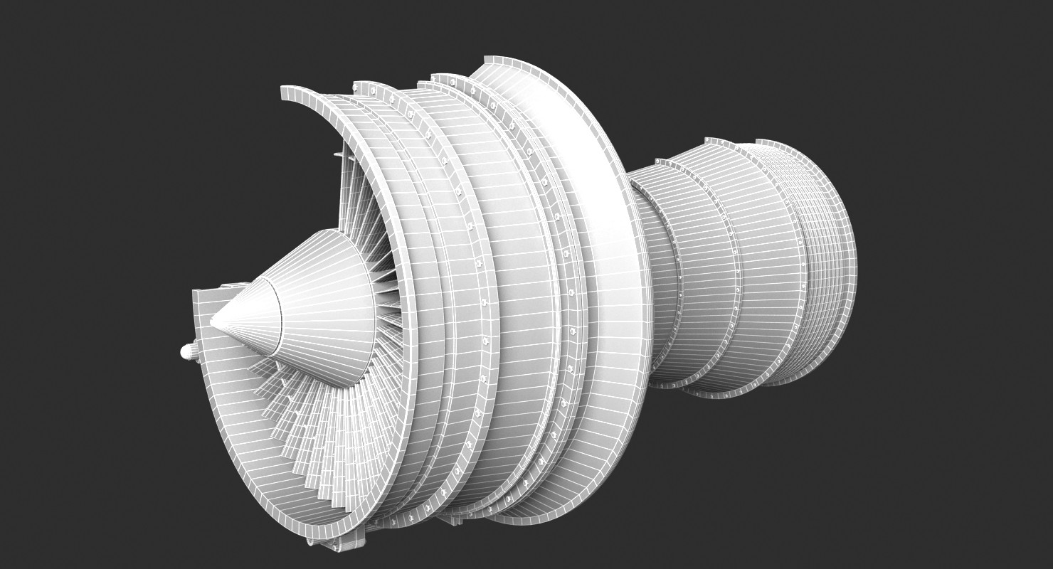 ArtStation - Jet Engine 3D Model | Resources