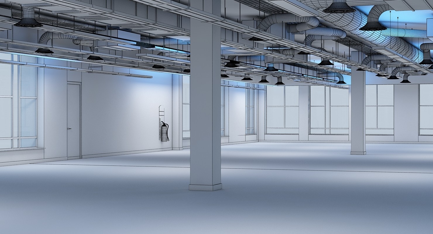 ArtStation - Large Empty Office Interior | Resources