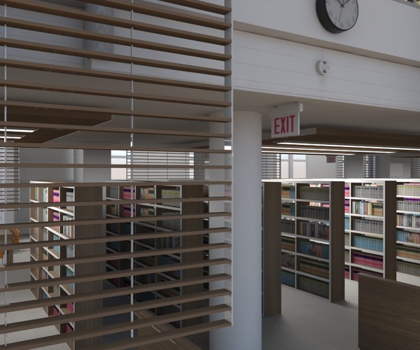 ArtStation - Library Interior 3d Scene | Resources