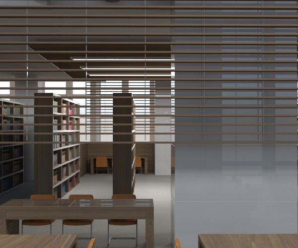 ArtStation - Library Interior 3d Scene | Resources