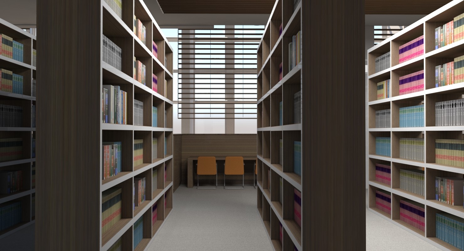 ArtStation - Library Interior 3d Scene | Resources