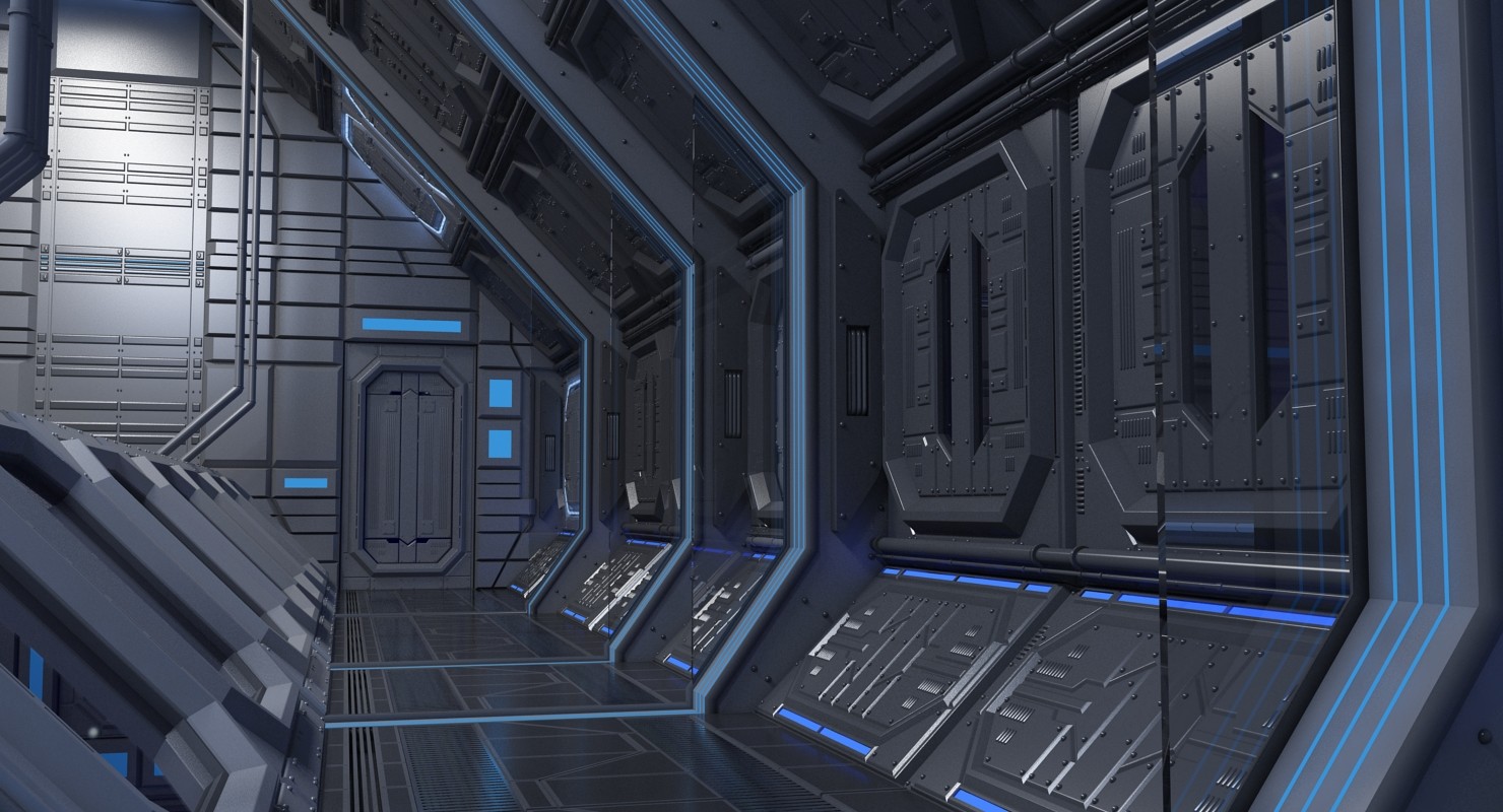 ArtStation - Sci Fi Interior 4 3D model | Resources