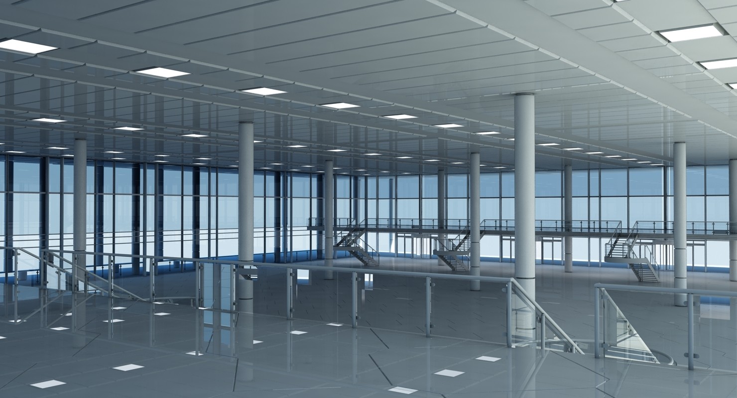 ArtStation - Modern Glass Building Interior And Exterior | Resources