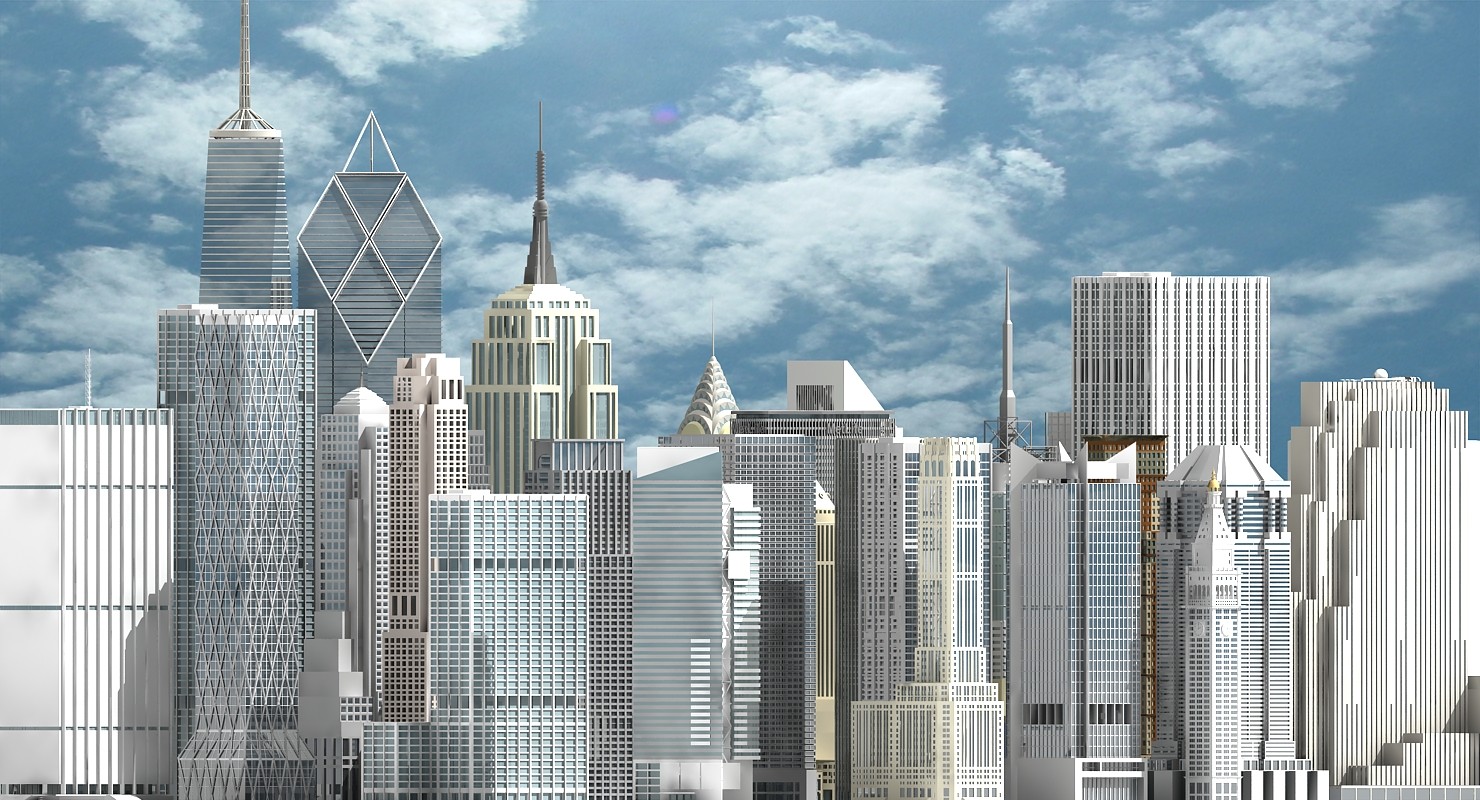 ArtStation - 3D New York Skyscrapers | Resources