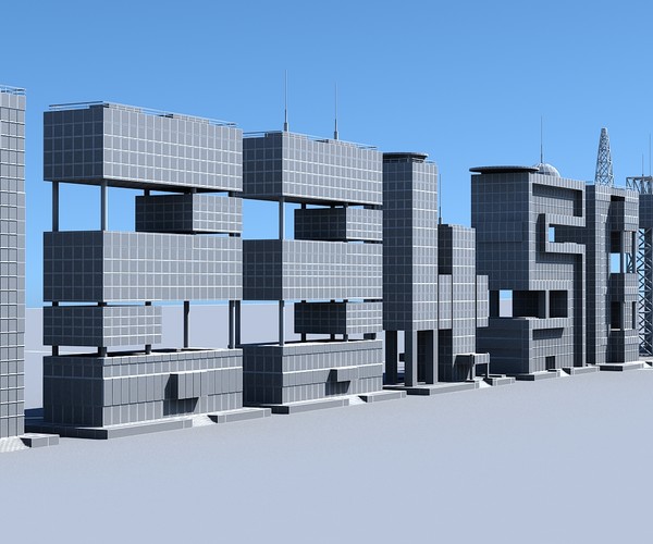 ArtStation - Numbers Skyscrapers | Resources