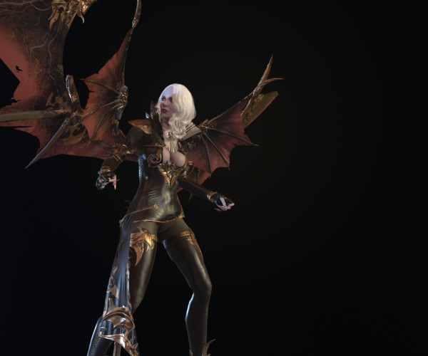 ArtStation - Vampire girl remaster | Game Assets