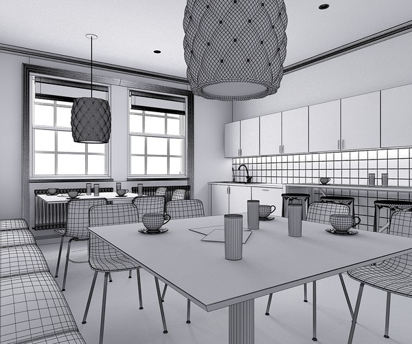 ArtStation - Office Tea Point Interior | Game Assets