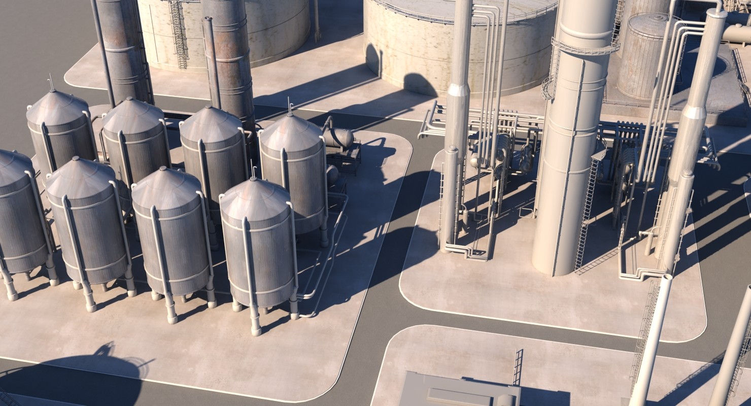 ArtStation - Refinery Kit | Game Assets