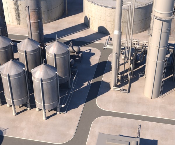 ArtStation - Refinery Kit | Game Assets