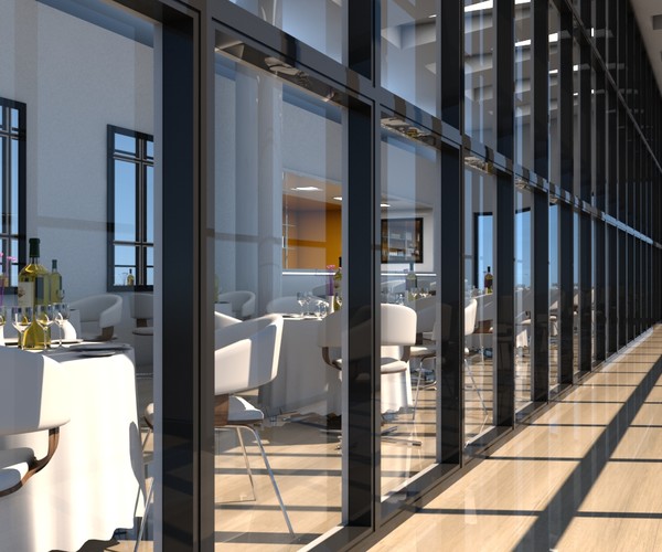 ArtStation - Restaurant Interior 3D Model | Resources