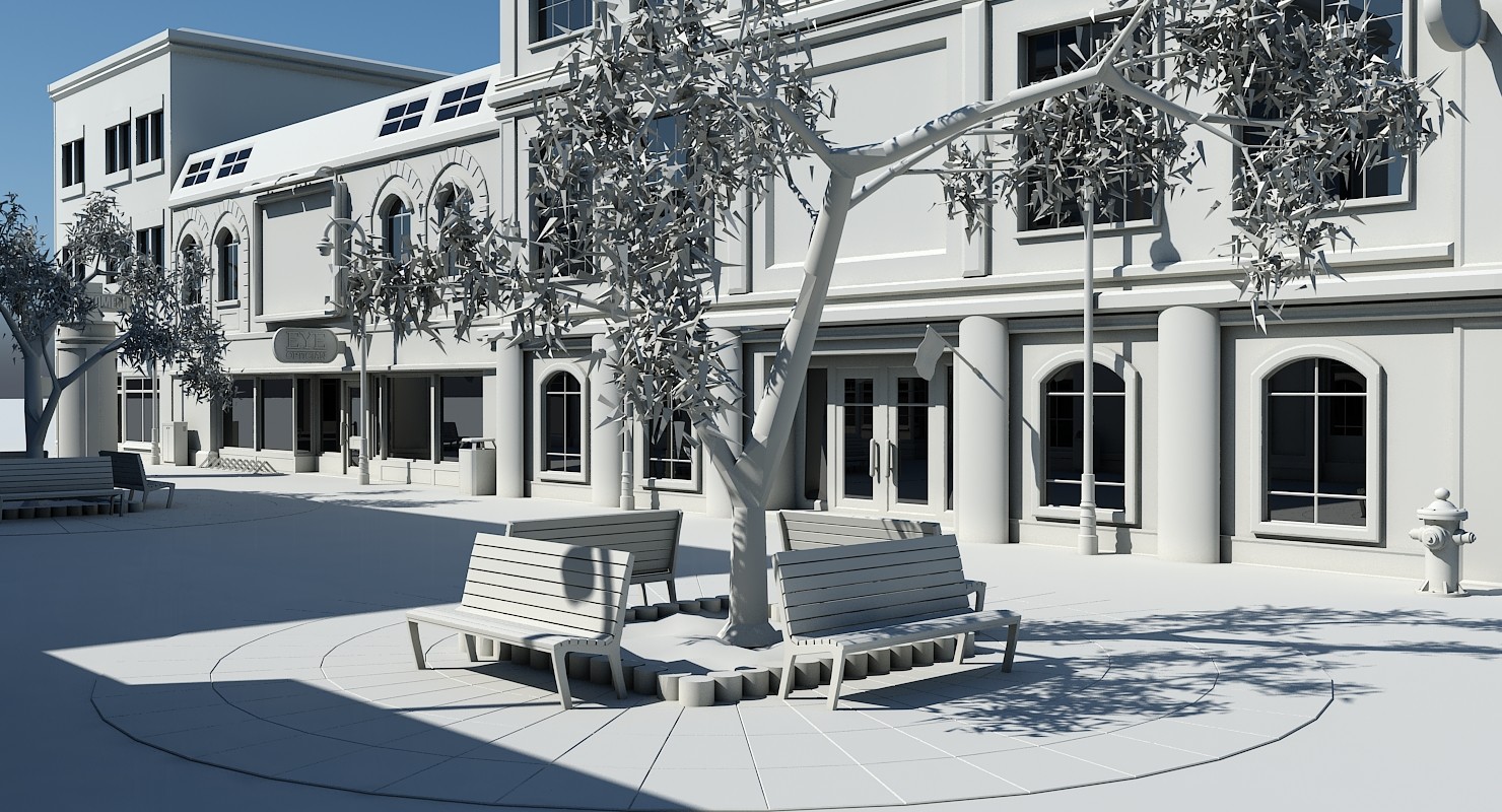 ArtStation - Shopping Center 3D Model | Resources