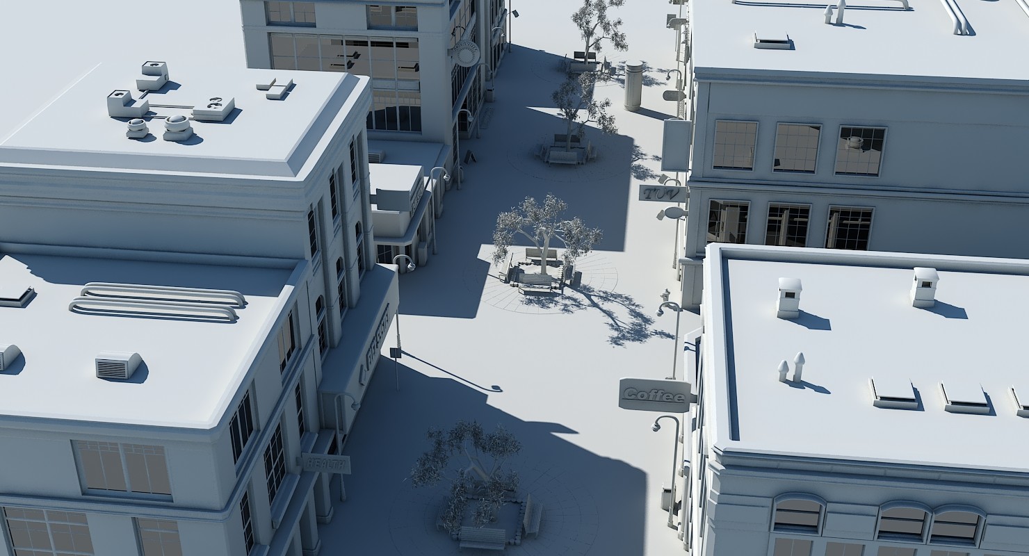 ArtStation - Shopping Center 3D Model | Resources