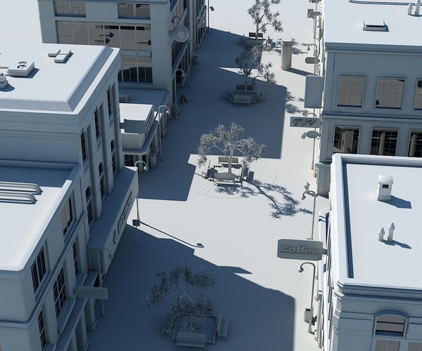 ArtStation - Shopping Center 3D Model | Resources