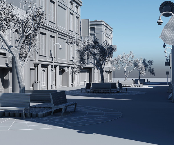 ArtStation - Shopping Center 3D Model | Resources