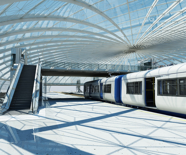 ArtStation - Train Station Building Interior 2 | Resources