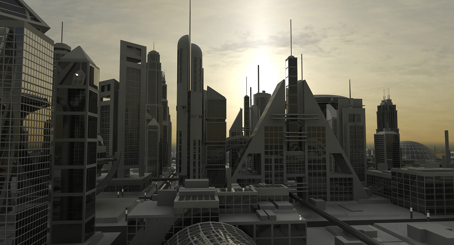 ArtStation - Sci-Fi City 3D Model | Resources