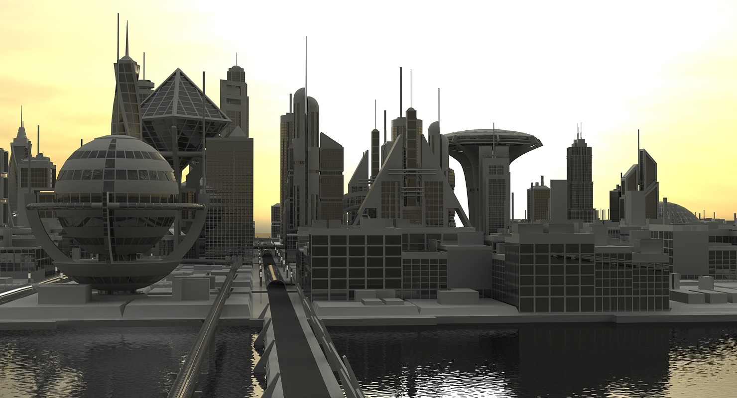 ArtStation - Sci-Fi City 3D Model | Resources