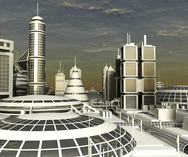 ArtStation - Sci-Fi City 3D Model | Resources