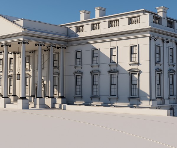 ArtStation - White House 3D Model | Resources