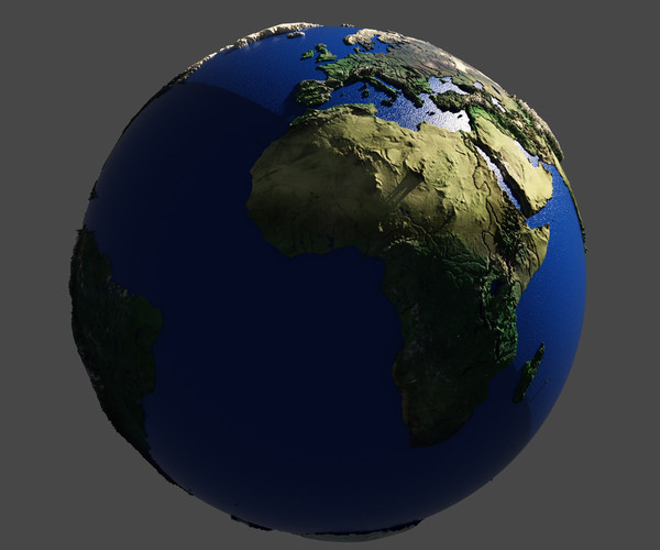ArtStation - 3D model Earth Globe HD | Resources