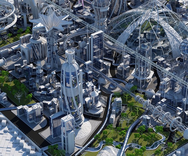 ArtStation - Future City HD 2018 | Resources